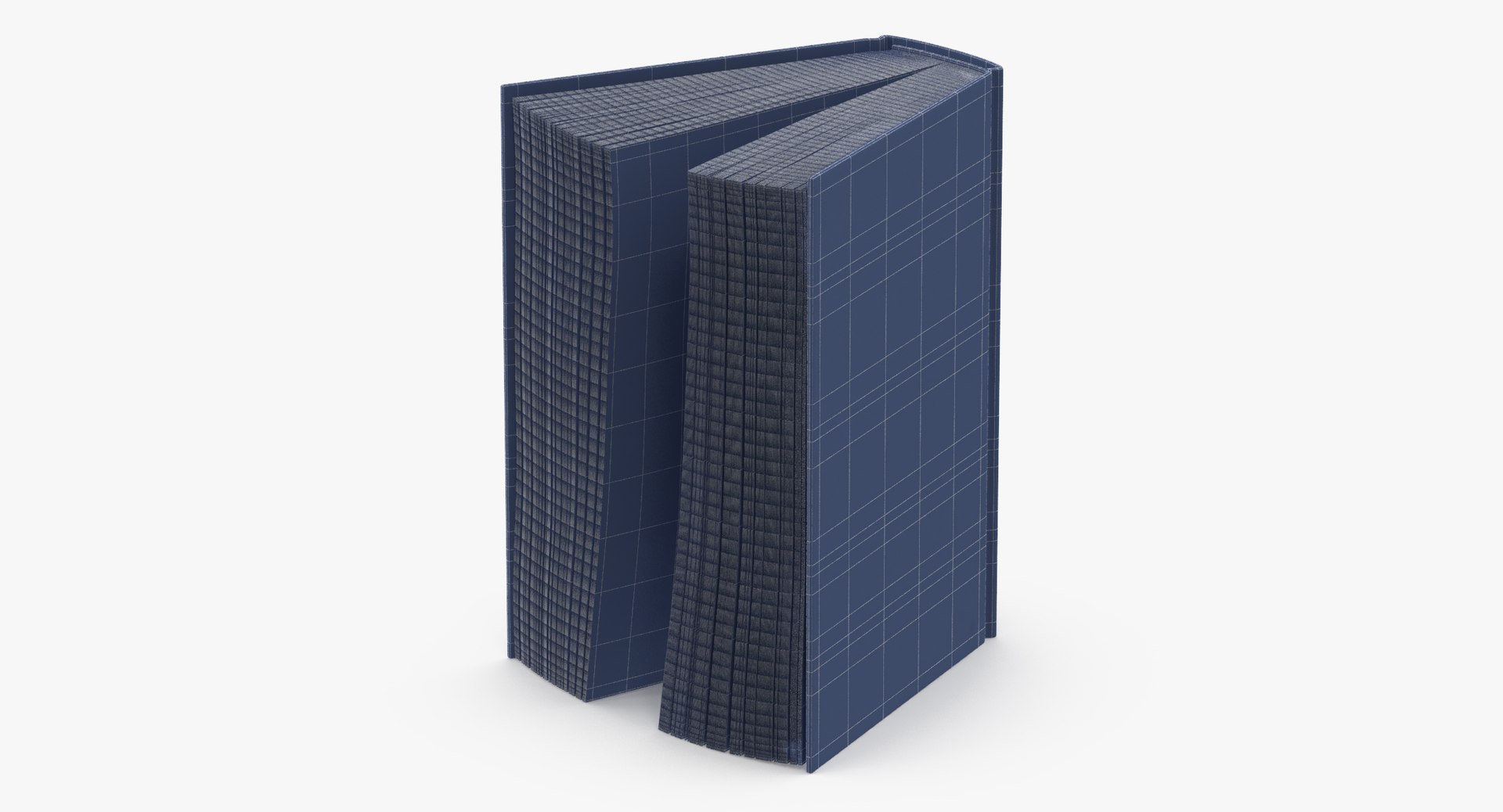 3d model classic book 05 standing