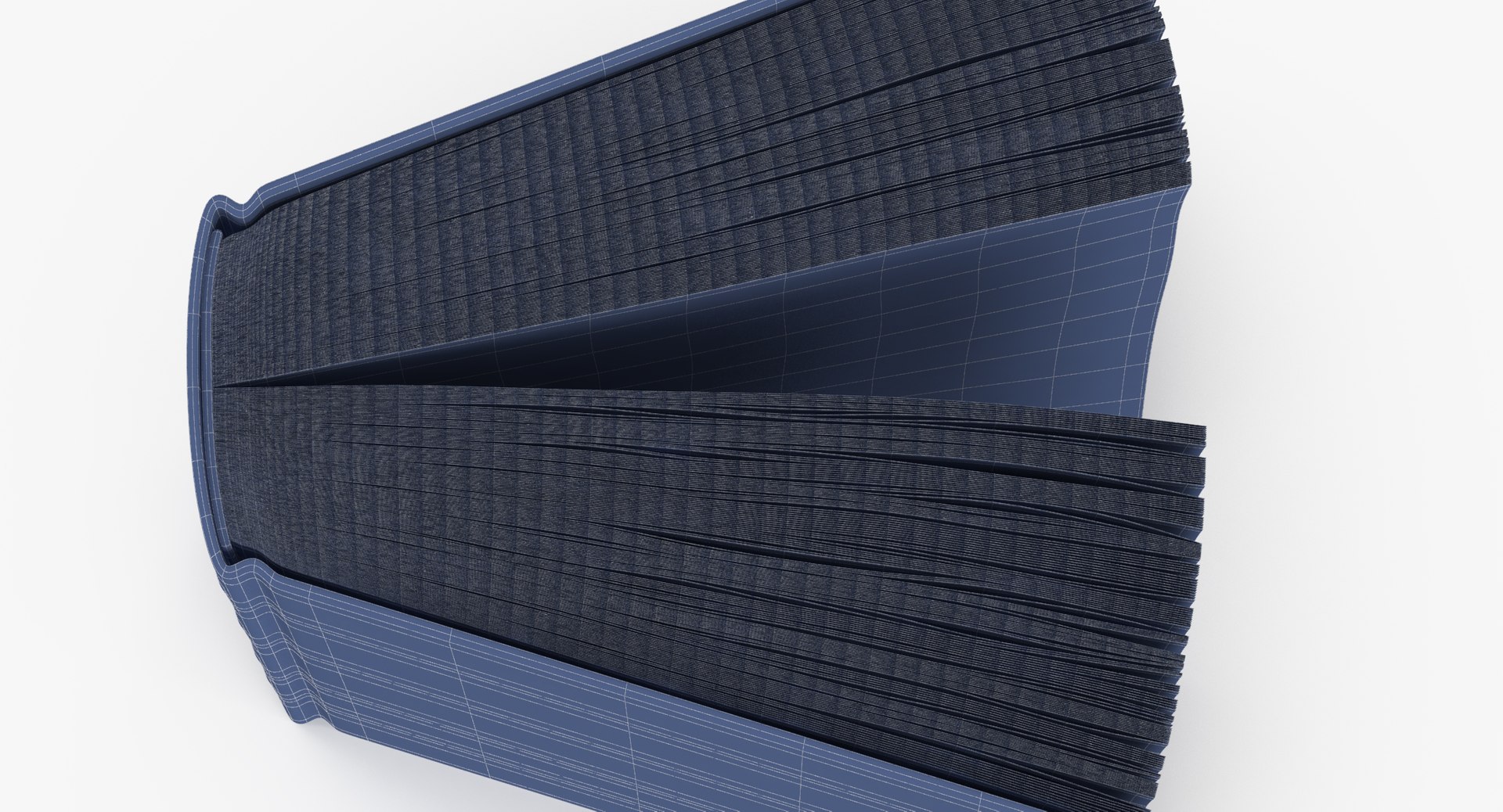 3d model classic book 05 standing