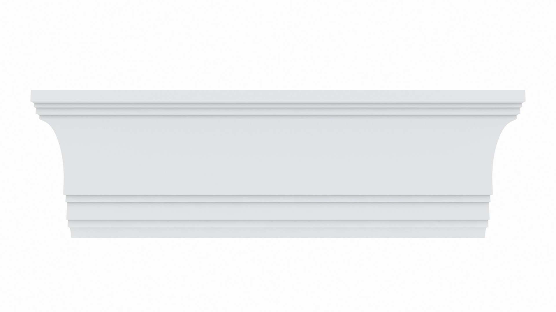 Cornice 123 Straight 3D Model - TurboSquid 2027233