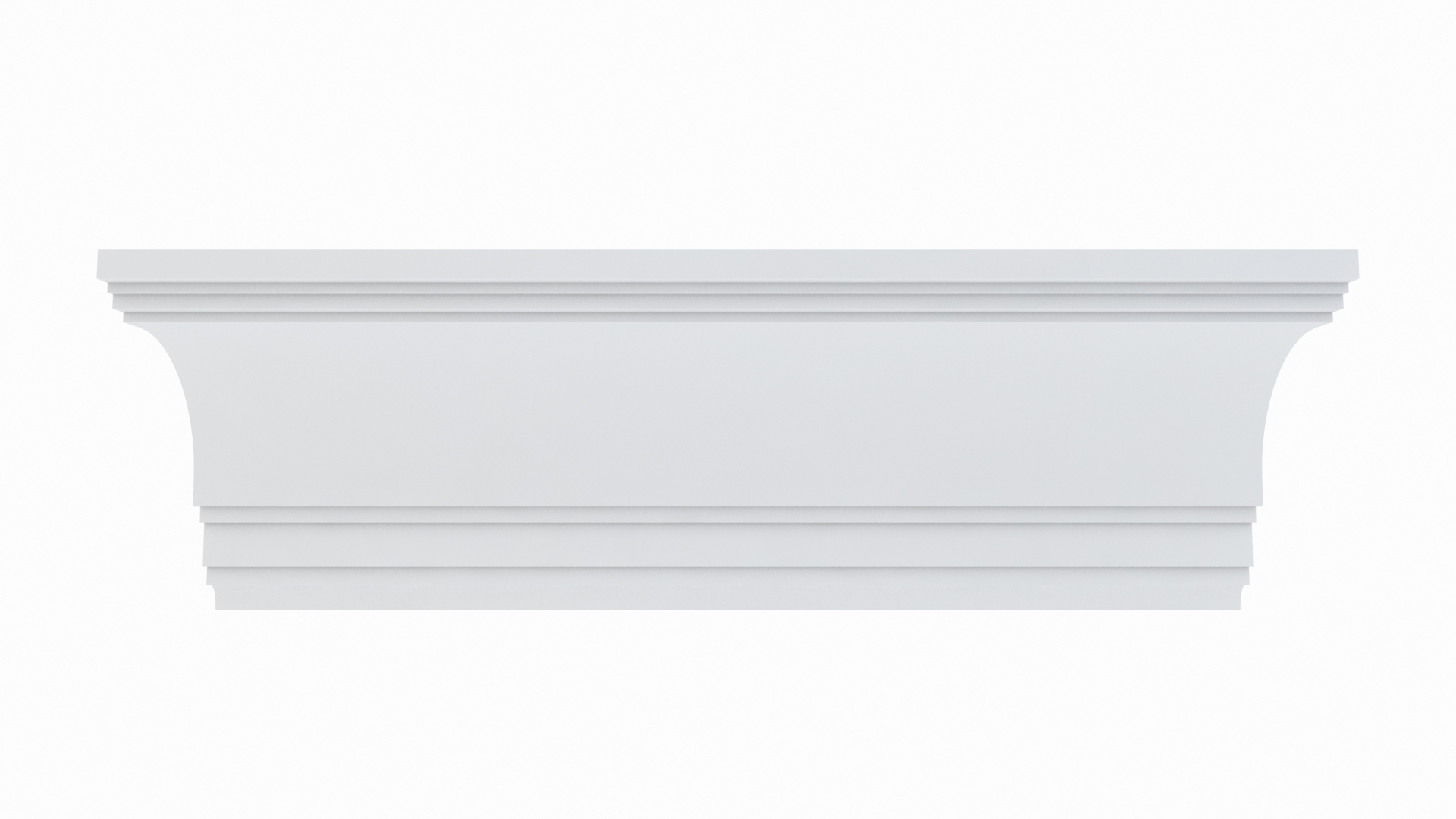 Cornice 123 Straight 3D Model - TurboSquid 2027233