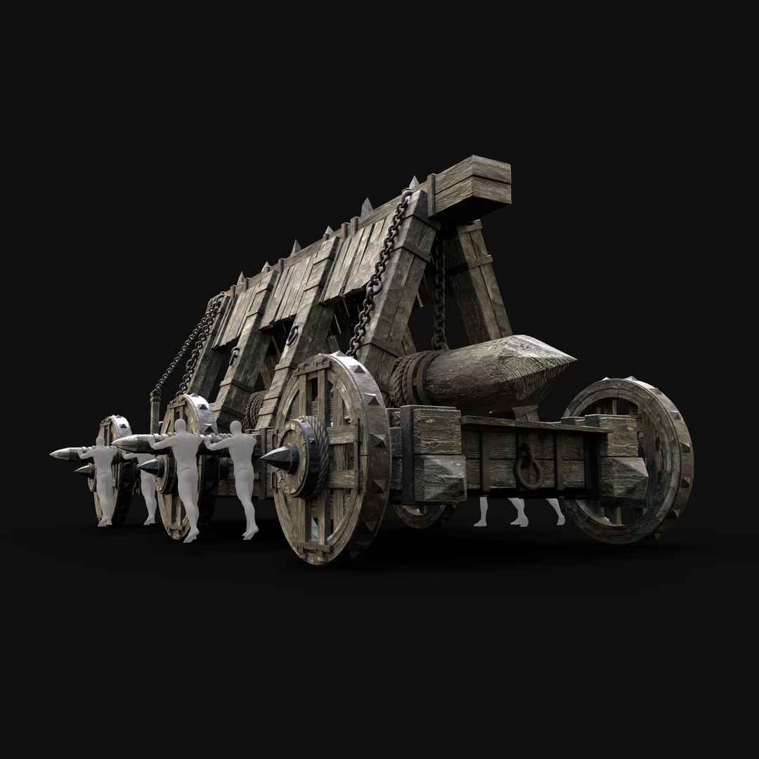 WAR MACHINE BATTERING RAM MEDIEVAL SIEGE WAR BATTLE 3D - TurboSquid 1861280