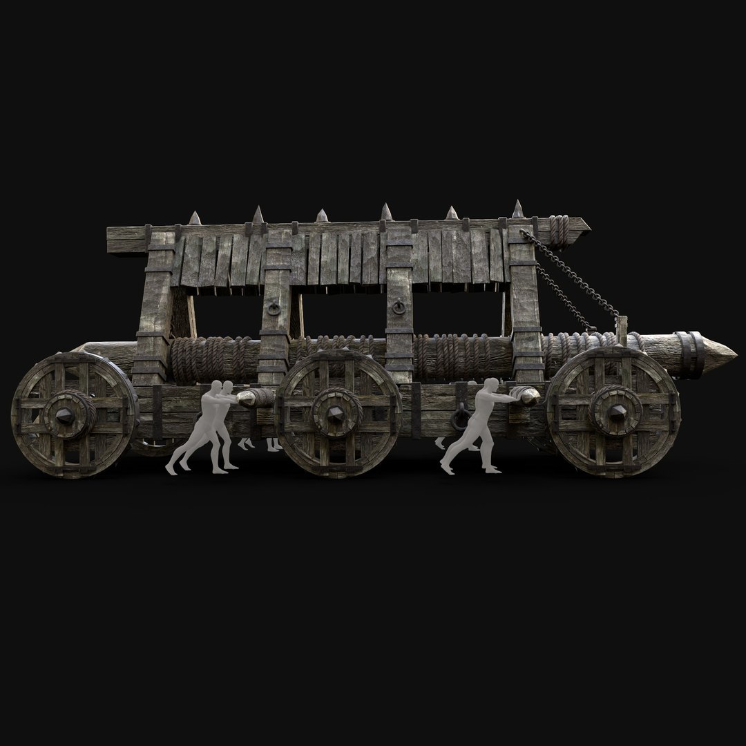 WAR MACHINE BATTERING RAM MEDIEVAL SIEGE WAR BATTLE 3D - TurboSquid 1861280