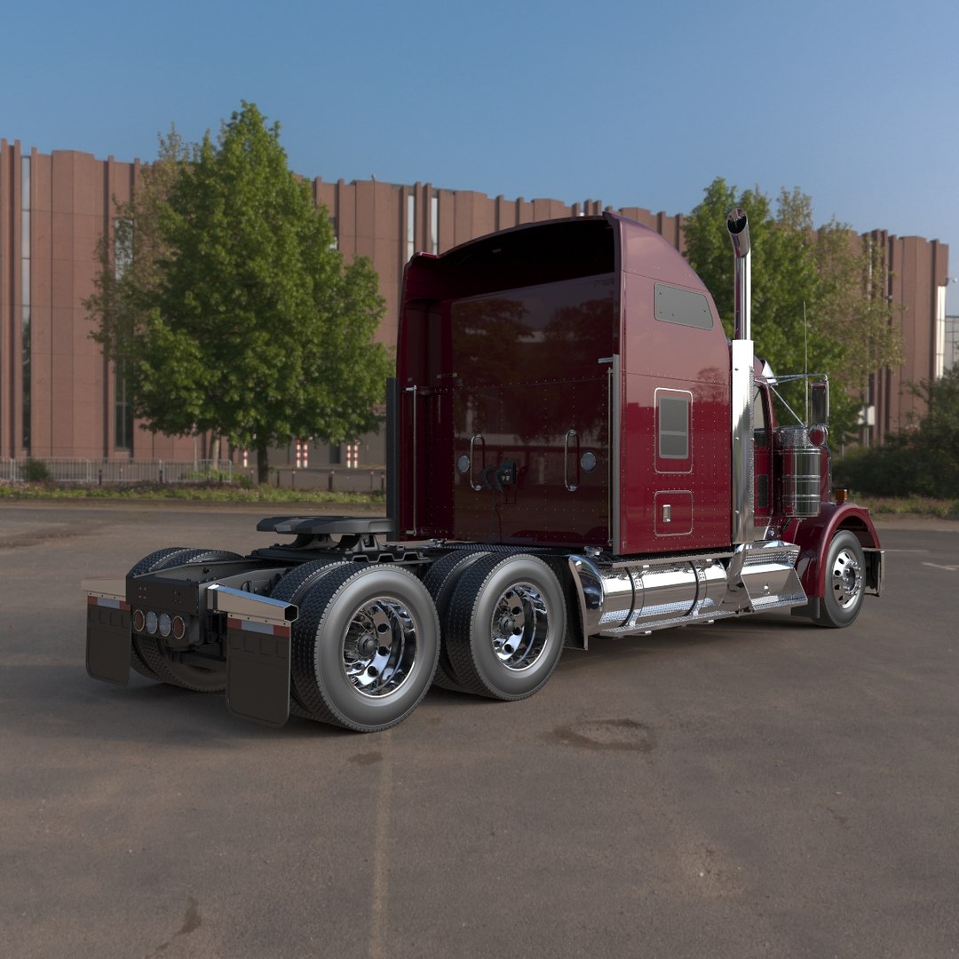 W900 Sleeper Cab 2018 Model - TurboSquid 1238396