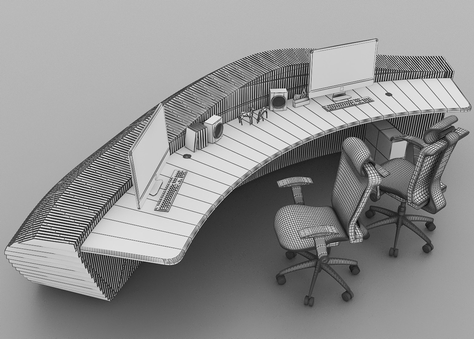 Parametric Reception Tebal 3D Model - TurboSquid 1588800