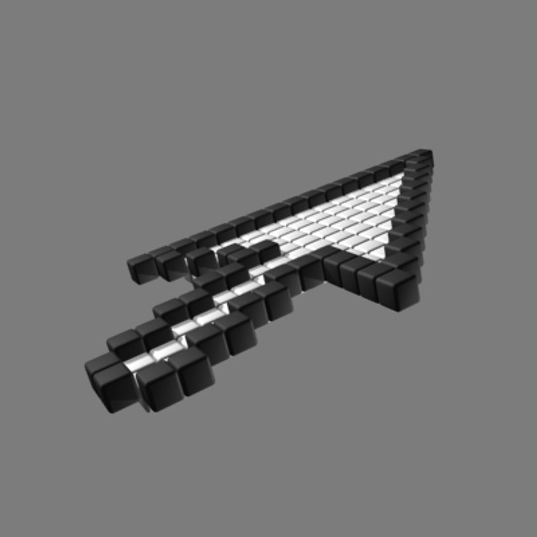 Windows Mouse Pointer 3d Model