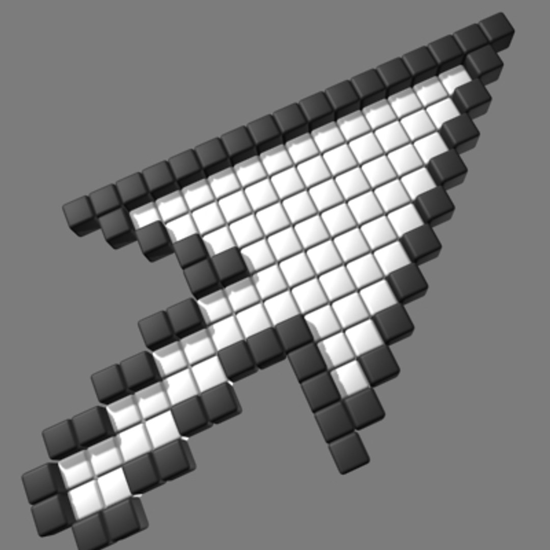 Windows Mouse Pointer 3d Model