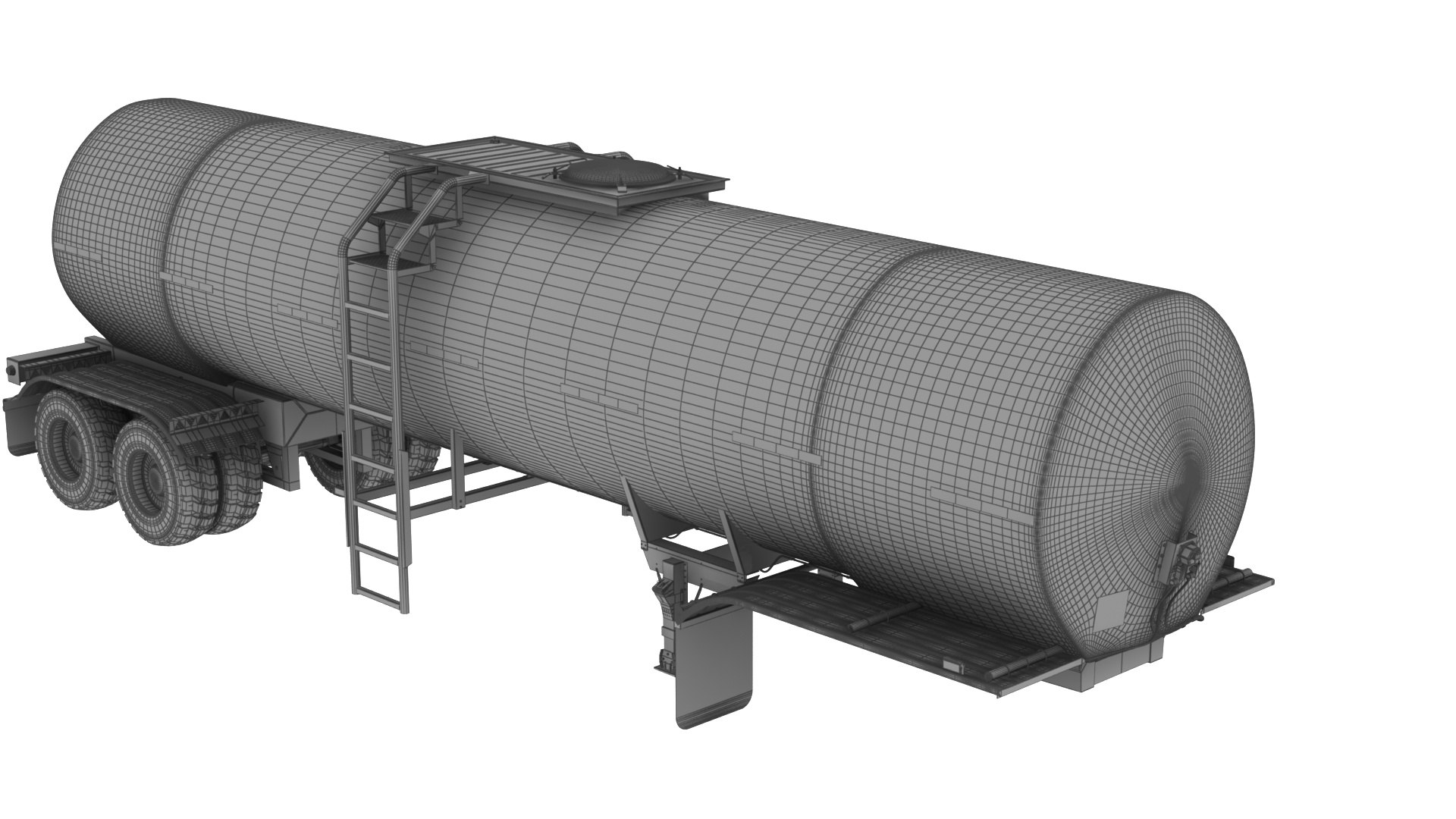 3D Food Grade Tank Trailer - TurboSquid 2277972