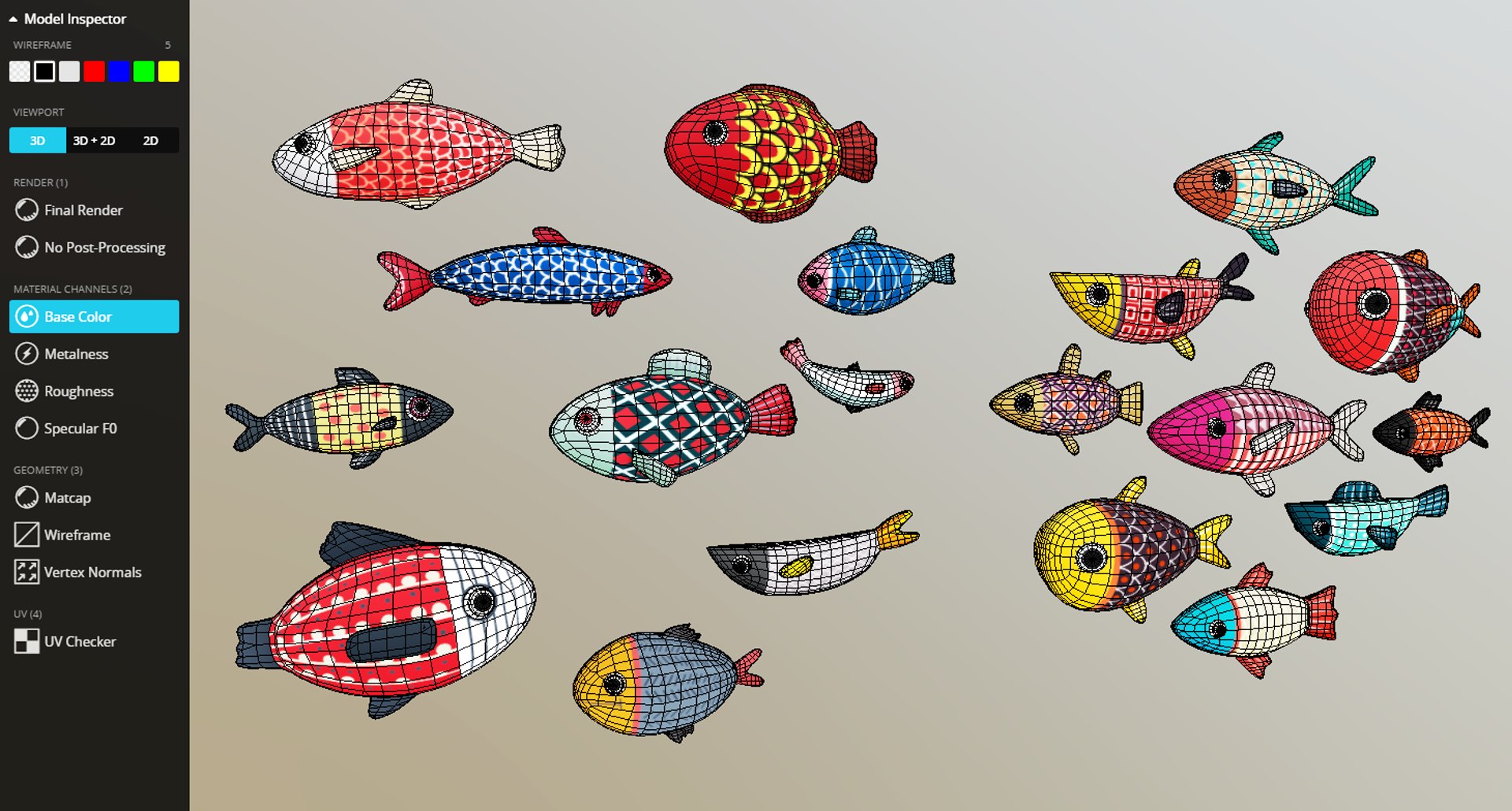 Cartoon Fish Path 1 3D Model - TurboSquid 2134114