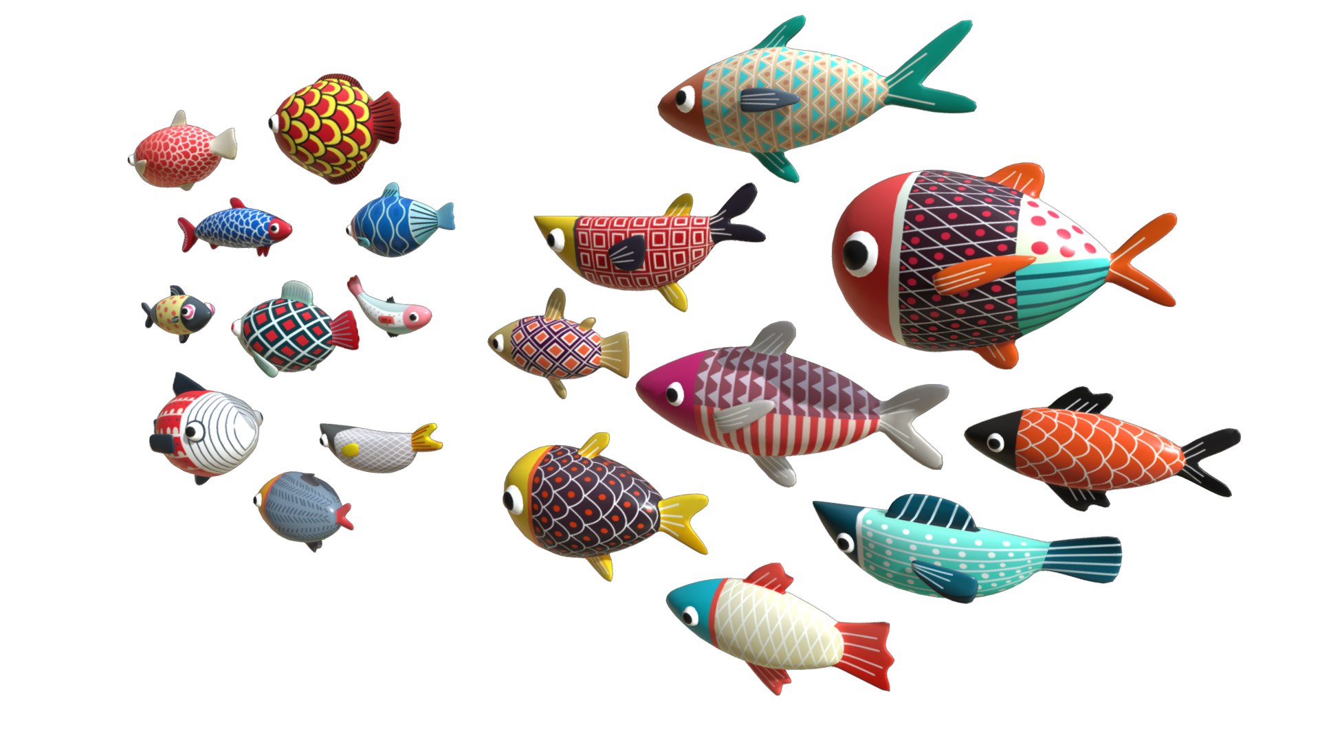 Cartoon Fish Path 1 3D Model - TurboSquid 2134114