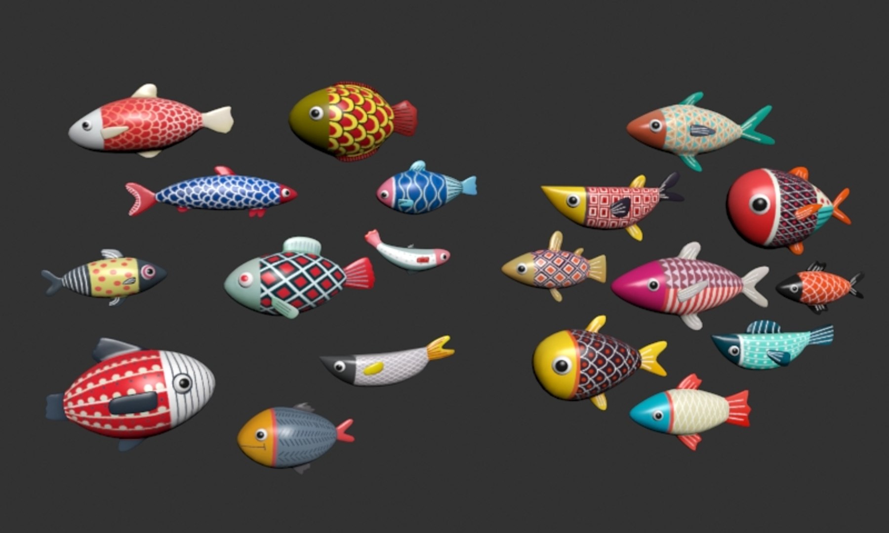 Cartoon Fish Path 1 3D Model - TurboSquid 2134114