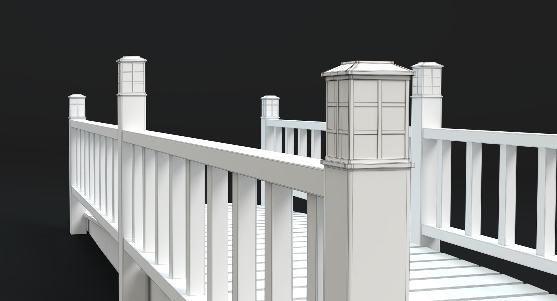 3D Wood Bridge - TurboSquid 1367723
