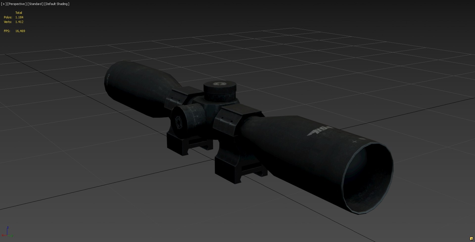 3D Optical Scope Model - TurboSquid 1283679