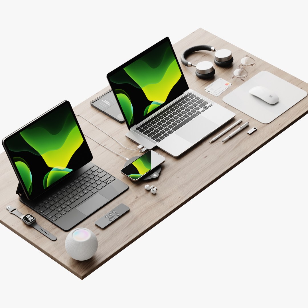 Workplace 9 3D Model - TurboSquid 2078540