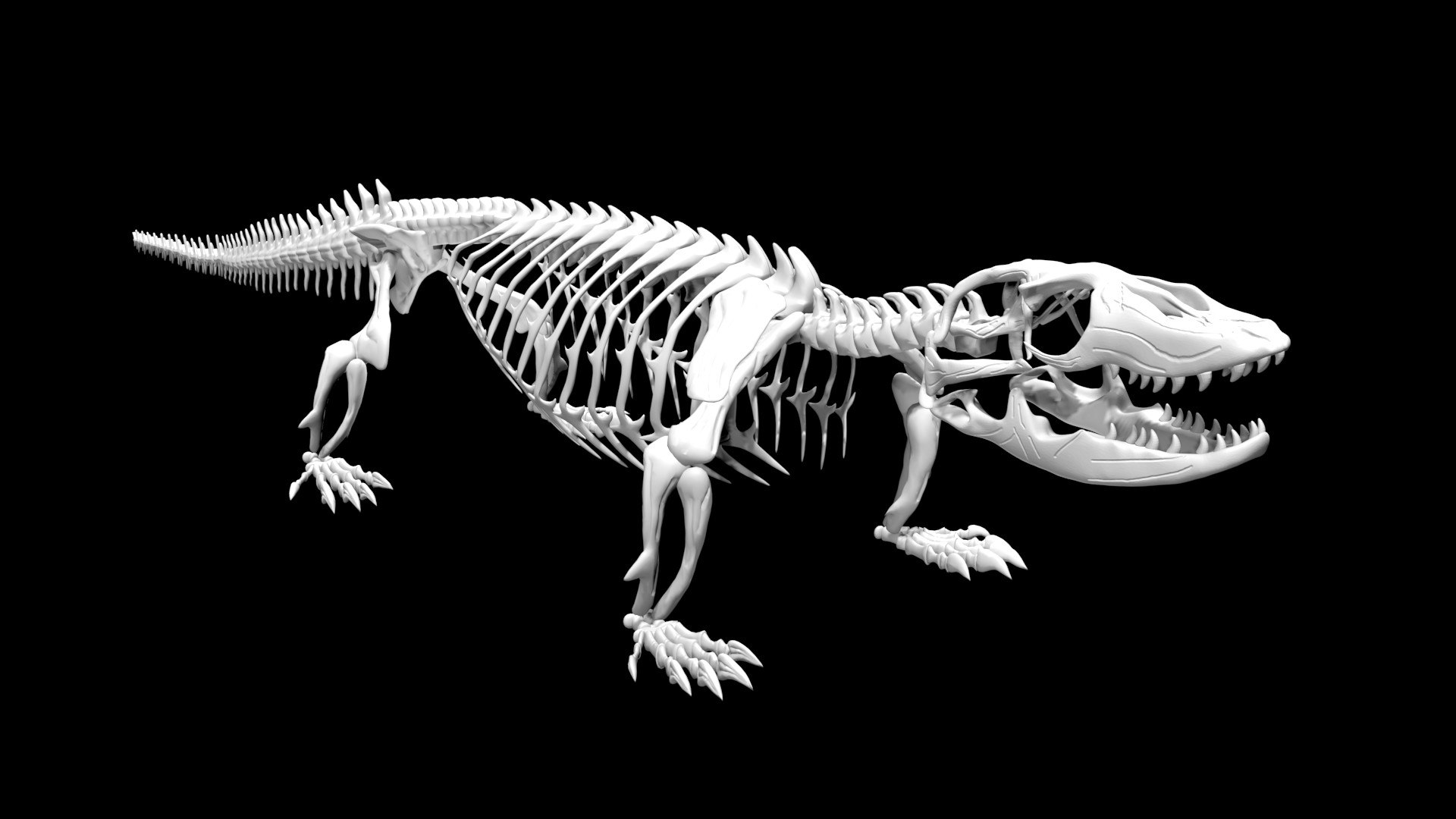 Rigged Komodo Dragon Skeleton 3D Model - TurboSquid 1887424