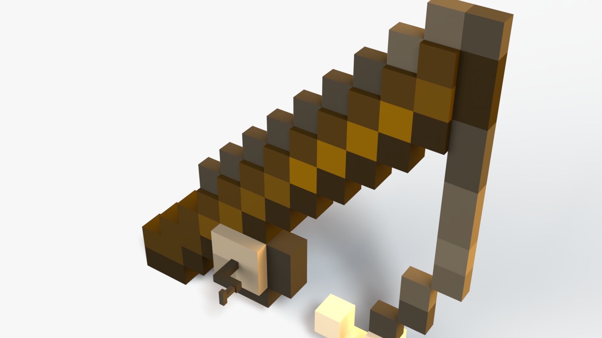 3D Minecraft Fishing Rod - TurboSquid 2477234