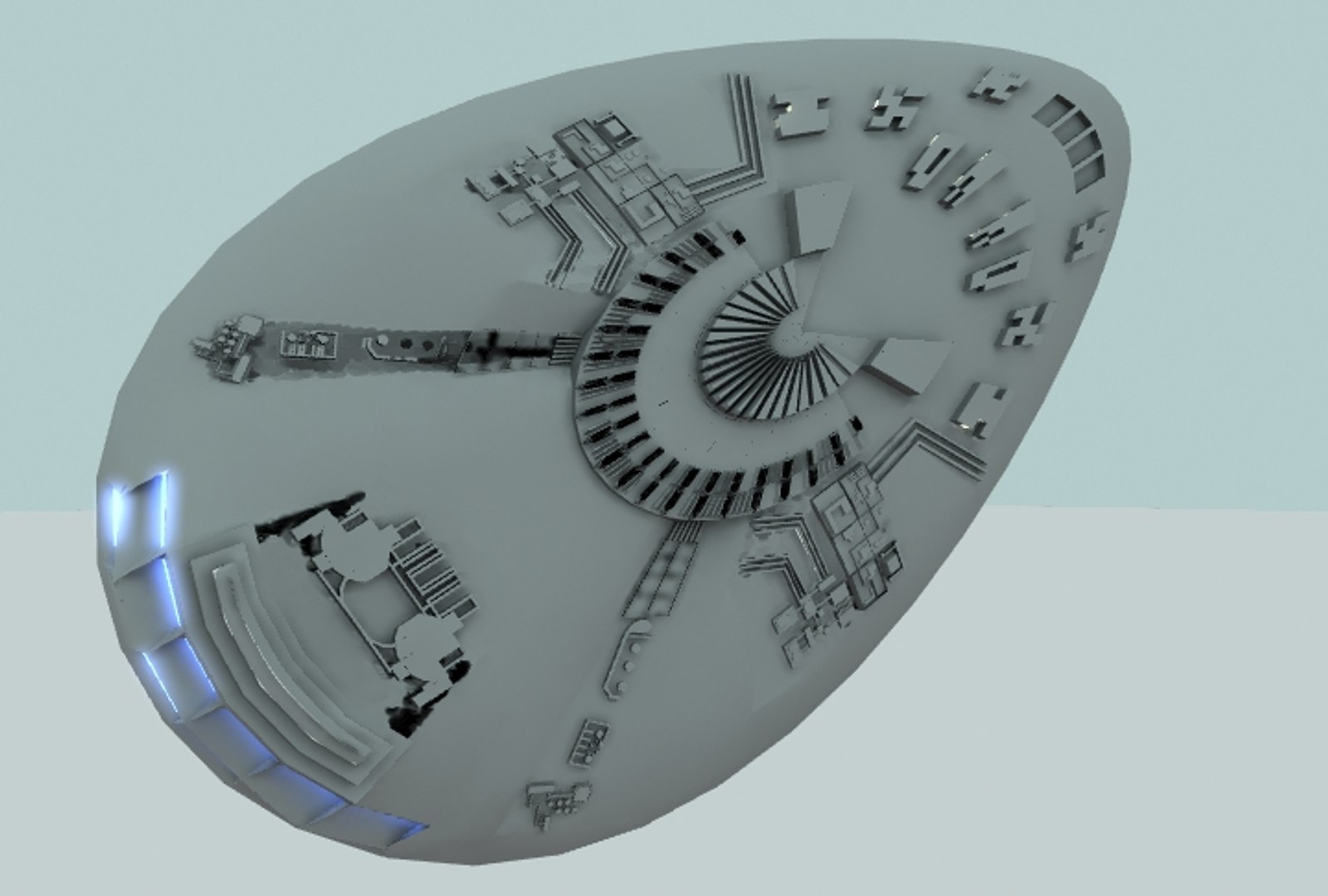 3d Streamlined Almond