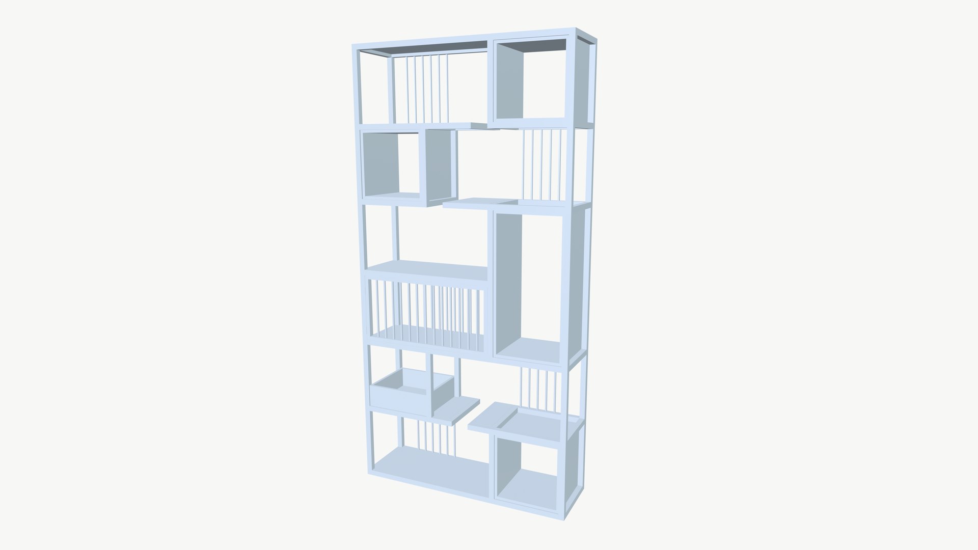 3D Book Shelf - TurboSquid 2296567