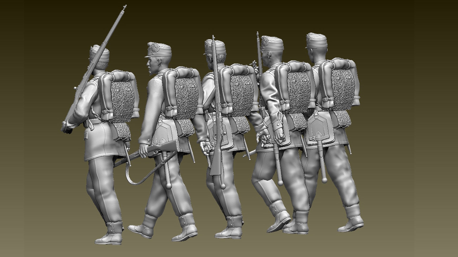 Austria Soldiers Ww1 3D Model - TurboSquid 1901635