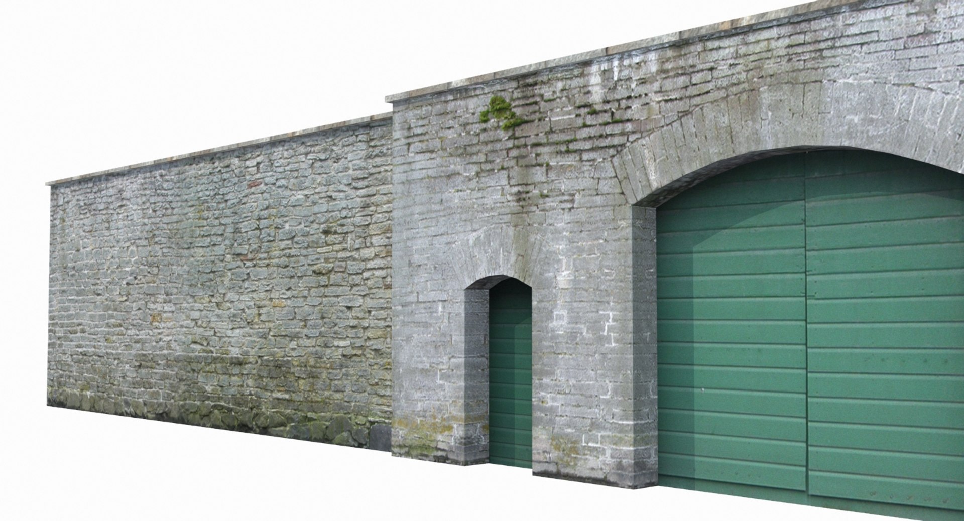 3D Old Stone Wall Model - TurboSquid 1250389