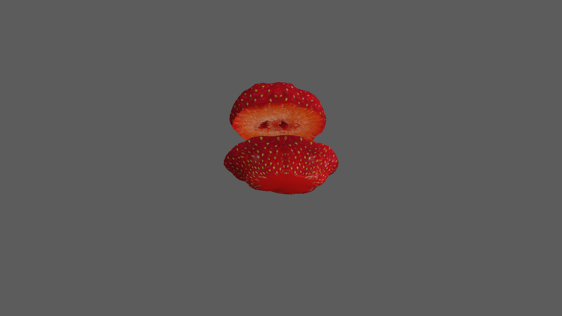 3D Large strawberry set with cut variations model - TurboSquid 1867237