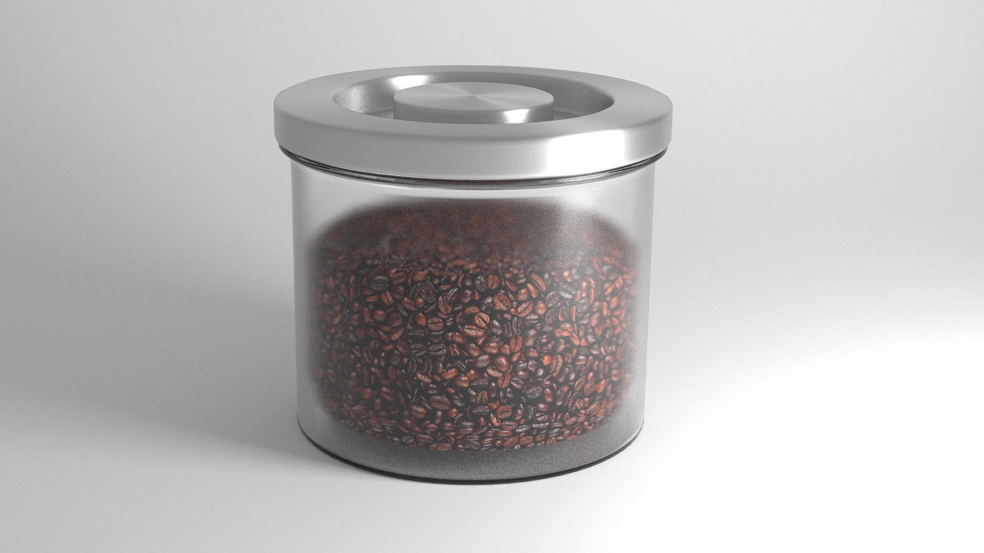Jar Coffee 3d Model