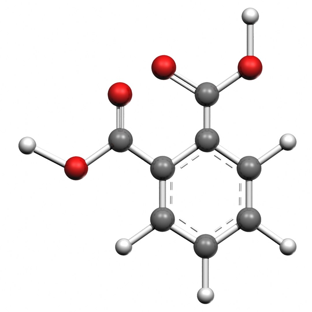 3d Model C6h4 Cooh 2