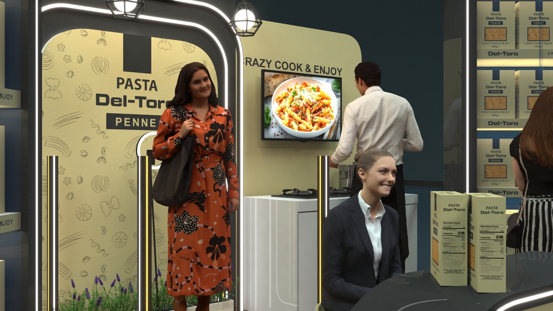 3D Model Booth Exhibition Stand Stall - TurboSquid 2414822