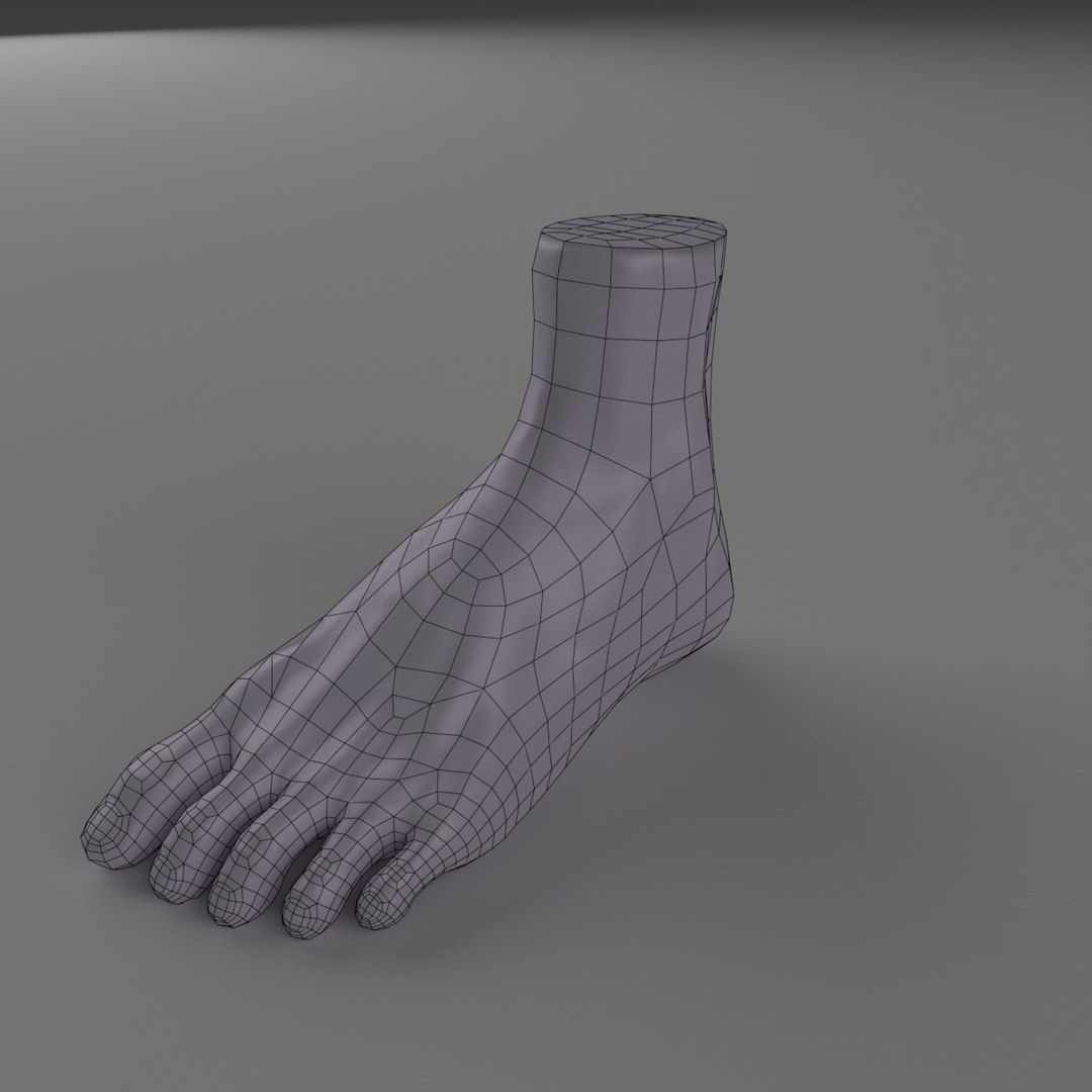 Simple Foot 3D Model - TurboSquid 1278527