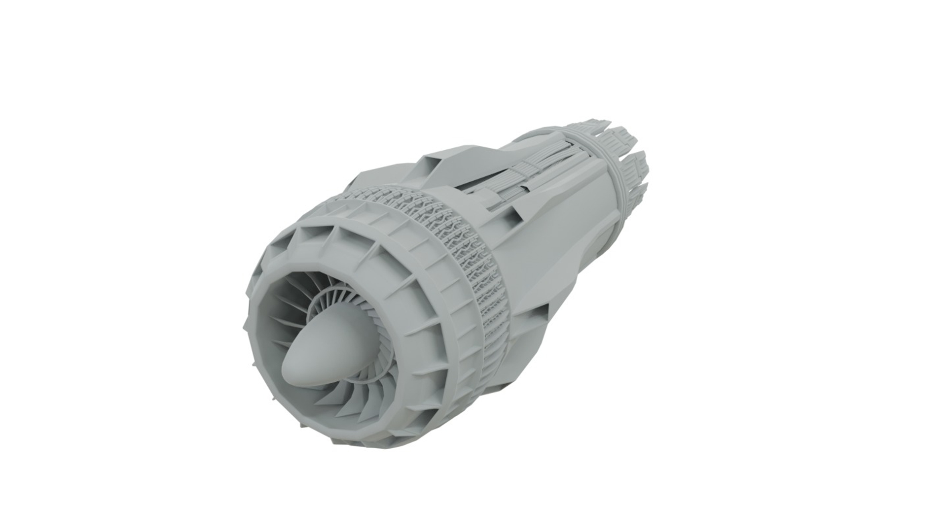 Jet Engine Scifi Plane Model - TurboSquid 1483490