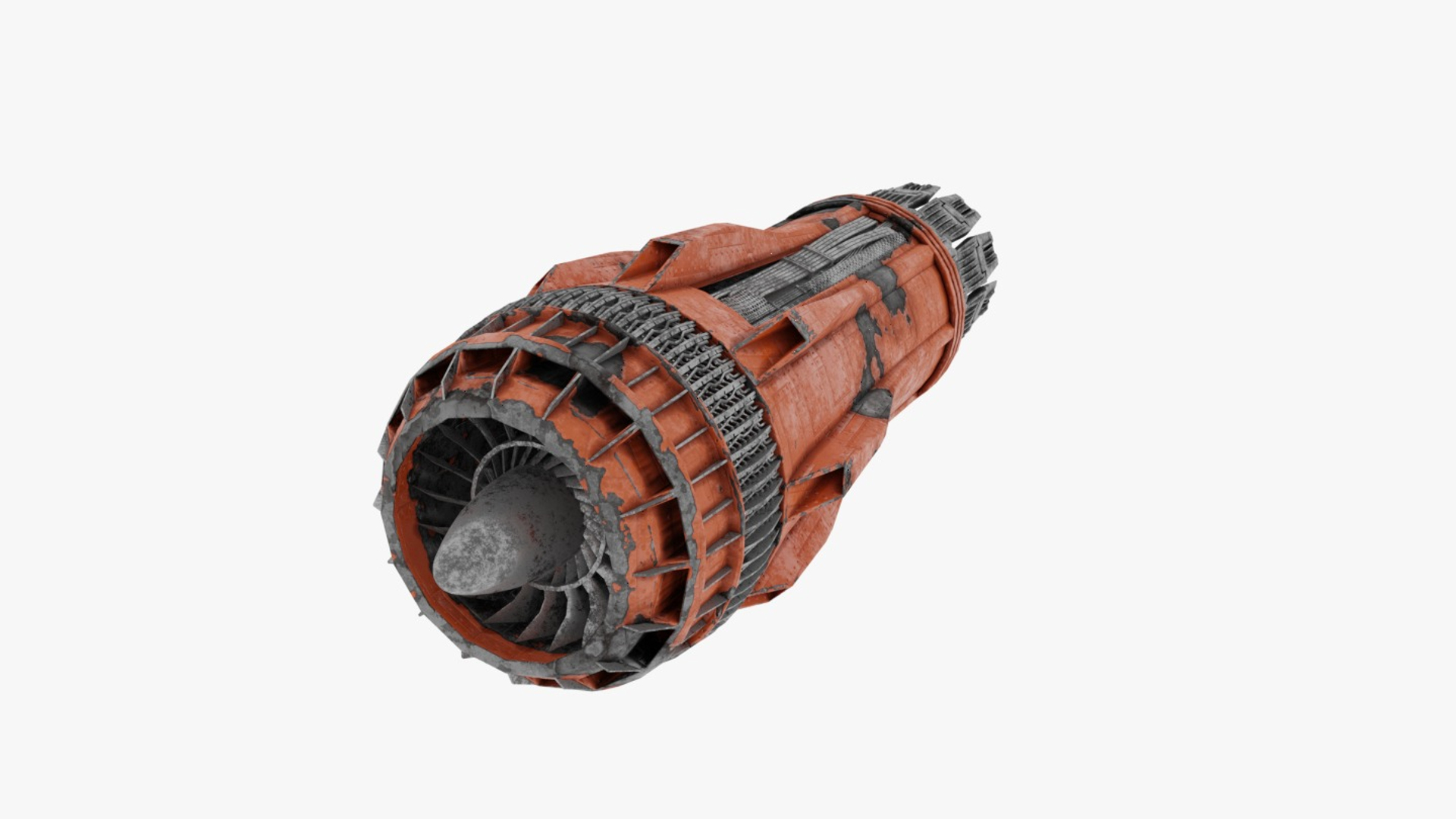 Jet Engine Scifi Plane Model - TurboSquid 1483490