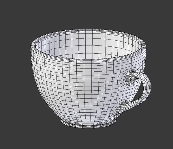 3d model tea cup coffee