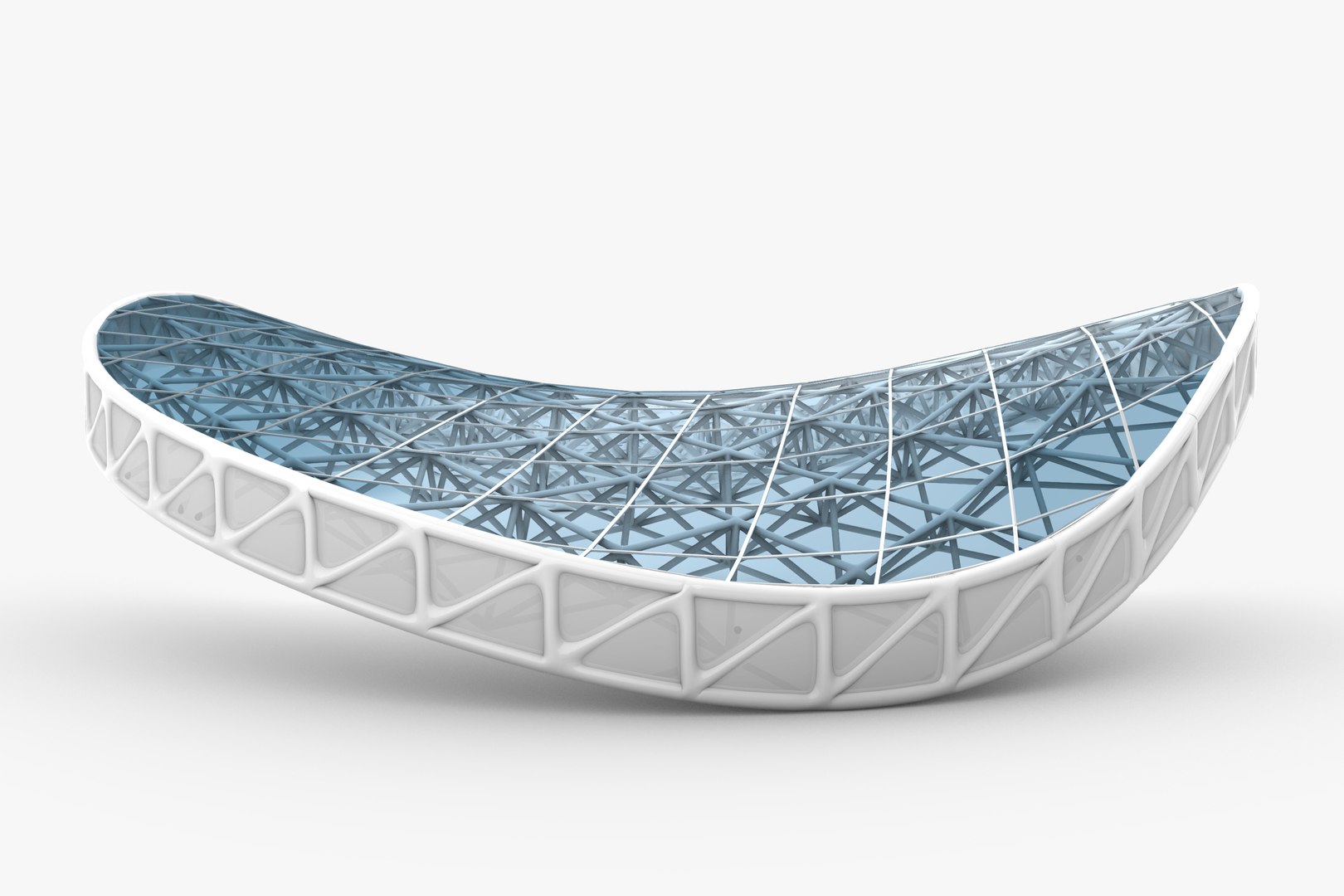 Parametric Space Truss Chip 3D Model - TurboSquid 1971049