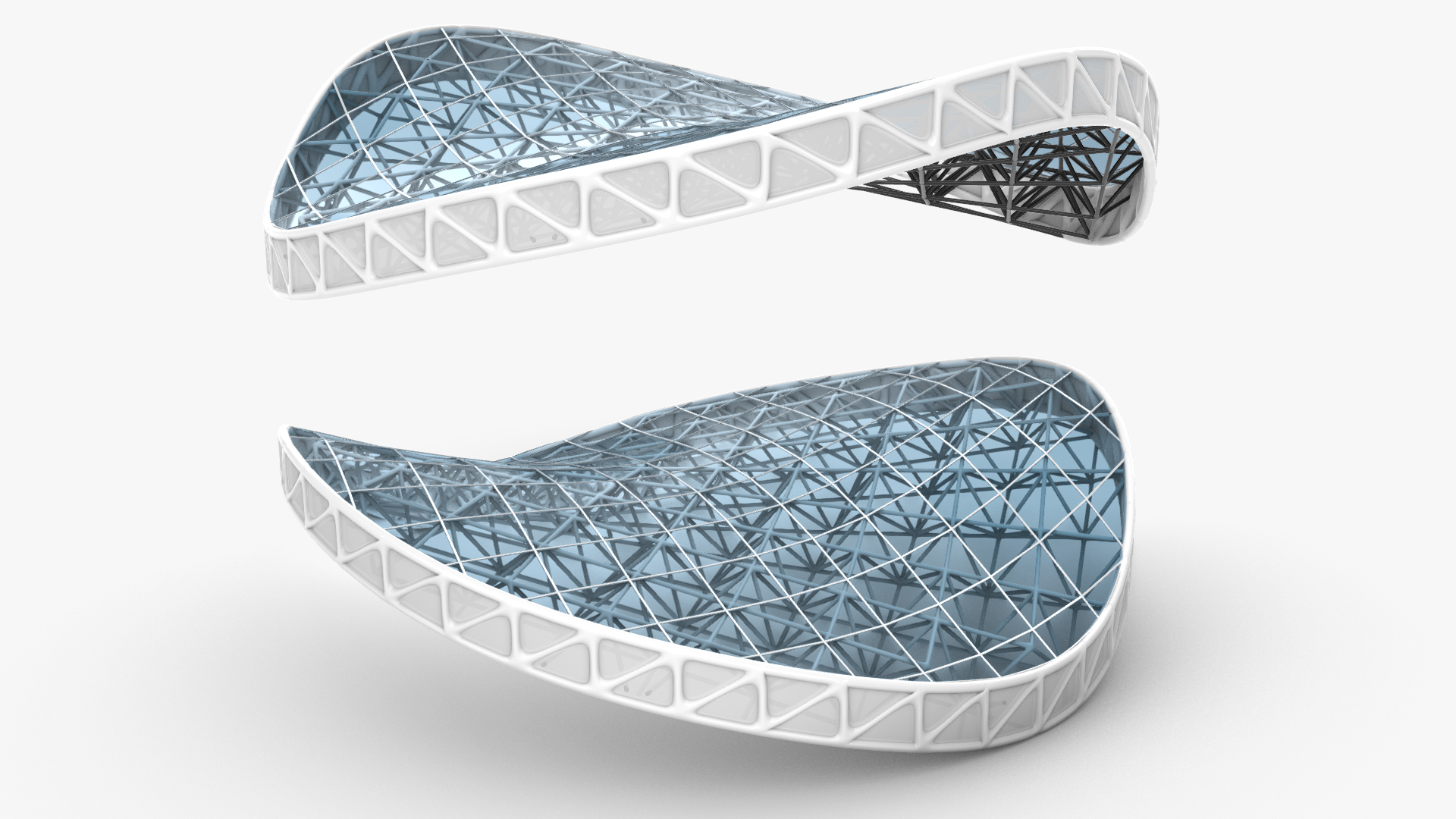 Parametric Space Truss Chip 3D Model - TurboSquid 1971049