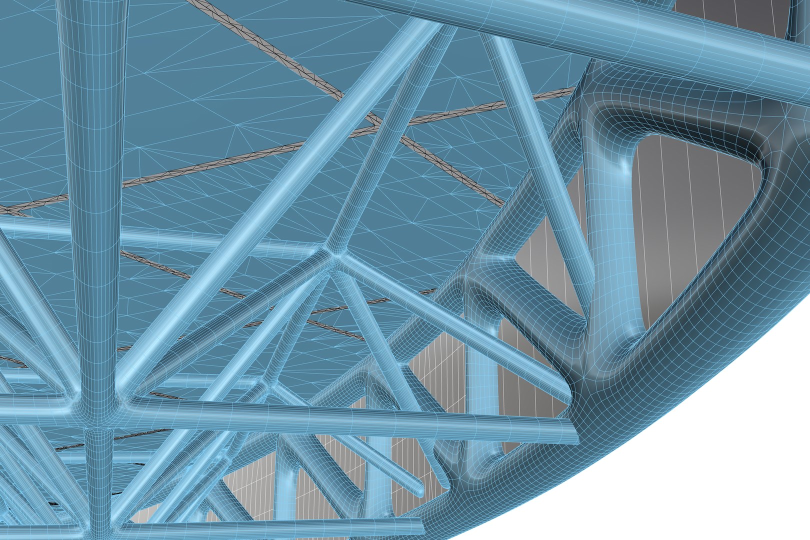 Parametric Space Truss Chip 3D Model - TurboSquid 1971049