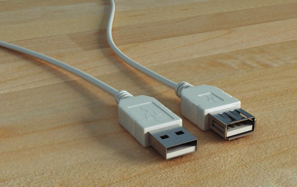 3d model usb cable
