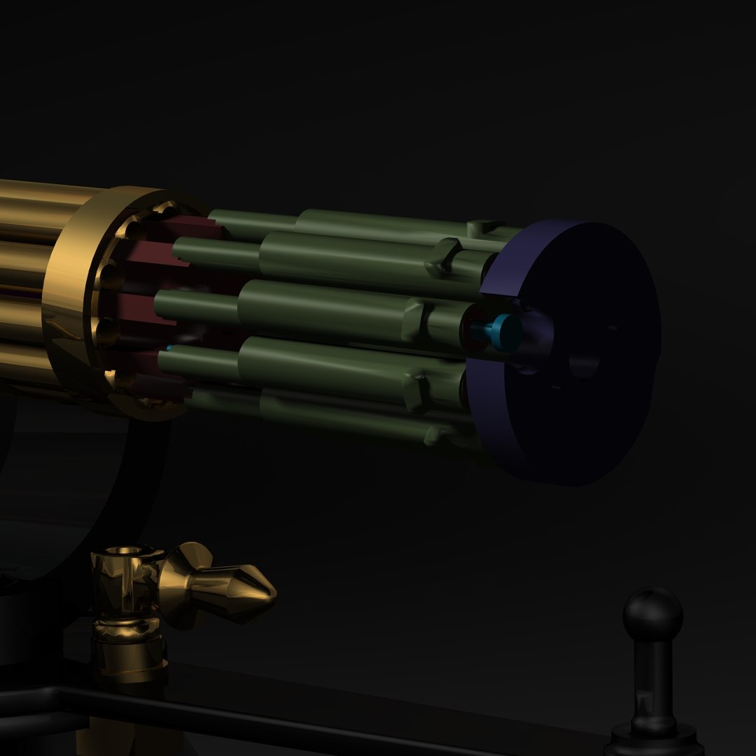 Gatling Gun 3d Model