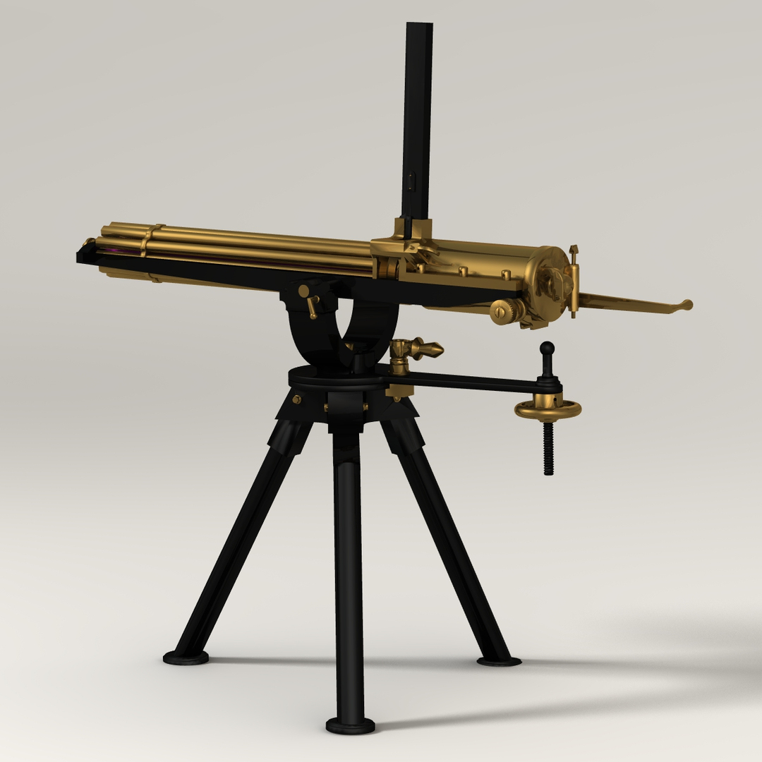 Gatling Gun 3d Model
