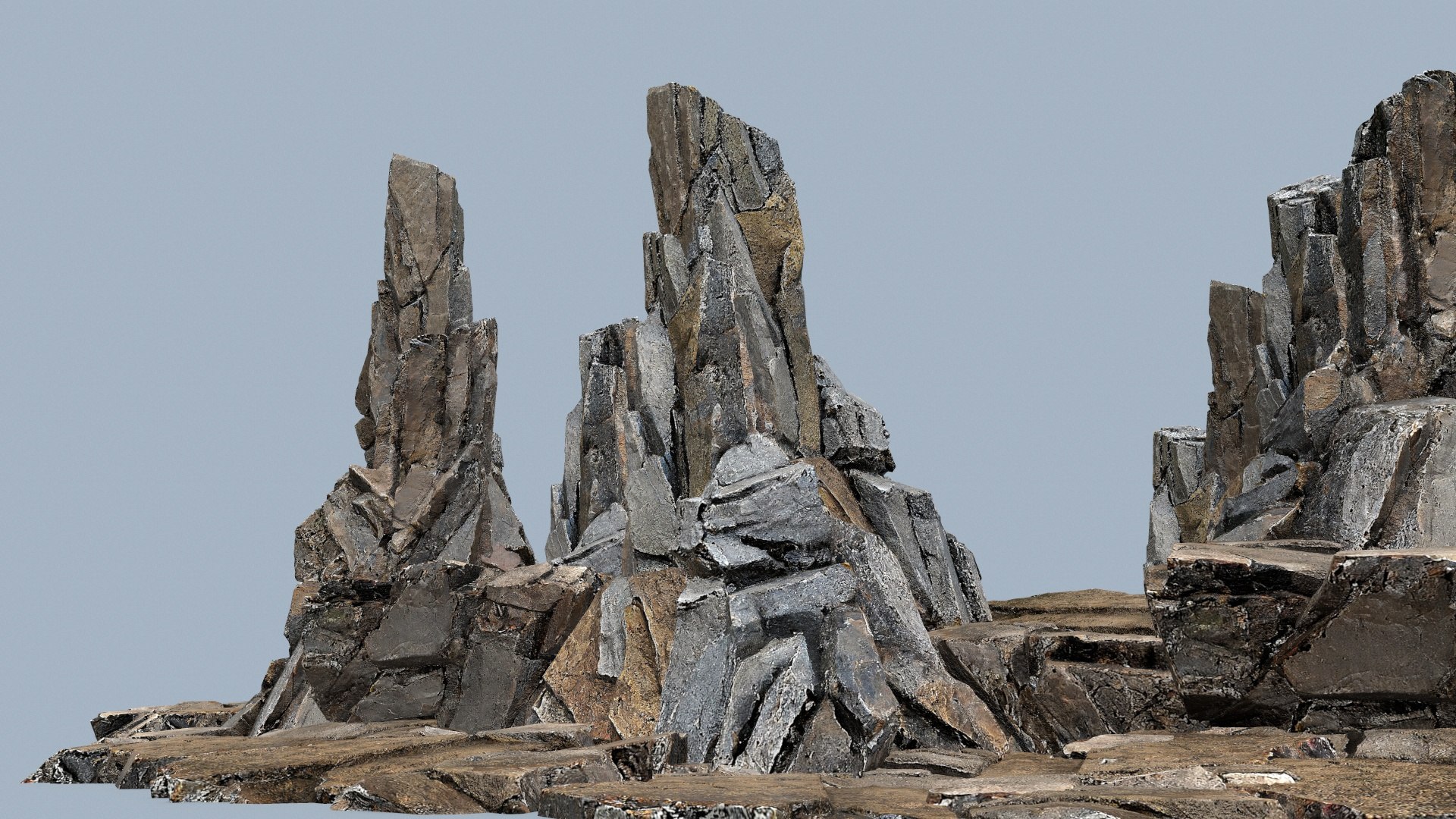 Cliff Rocks Model - TurboSquid 2210330