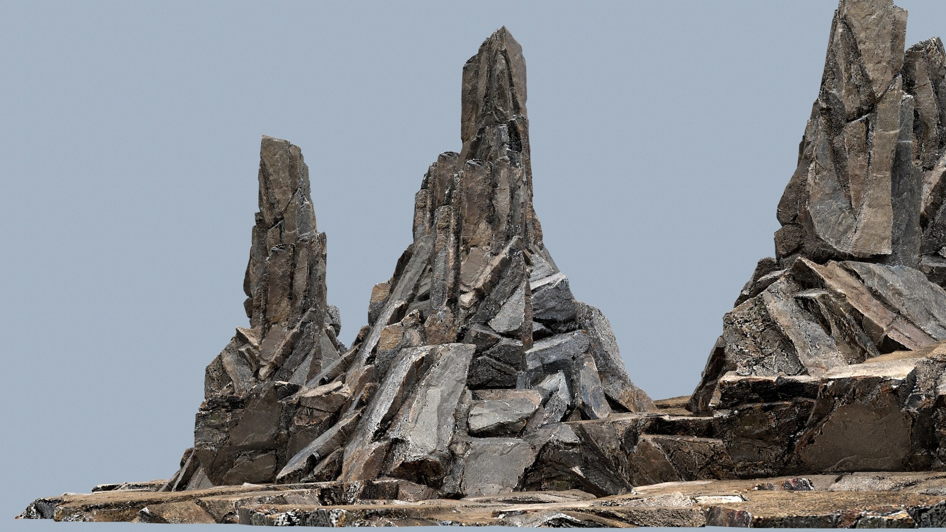 Cliff Rocks Model - TurboSquid 2210330