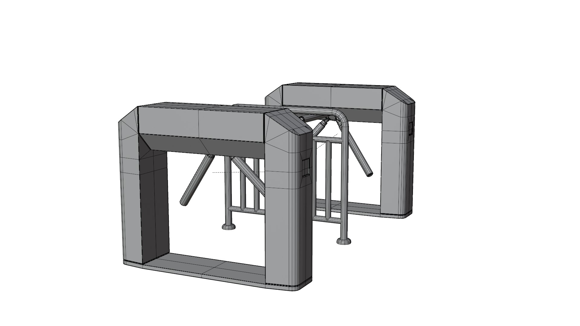3D Tripod Turnstile Gate - TurboSquid 2191807