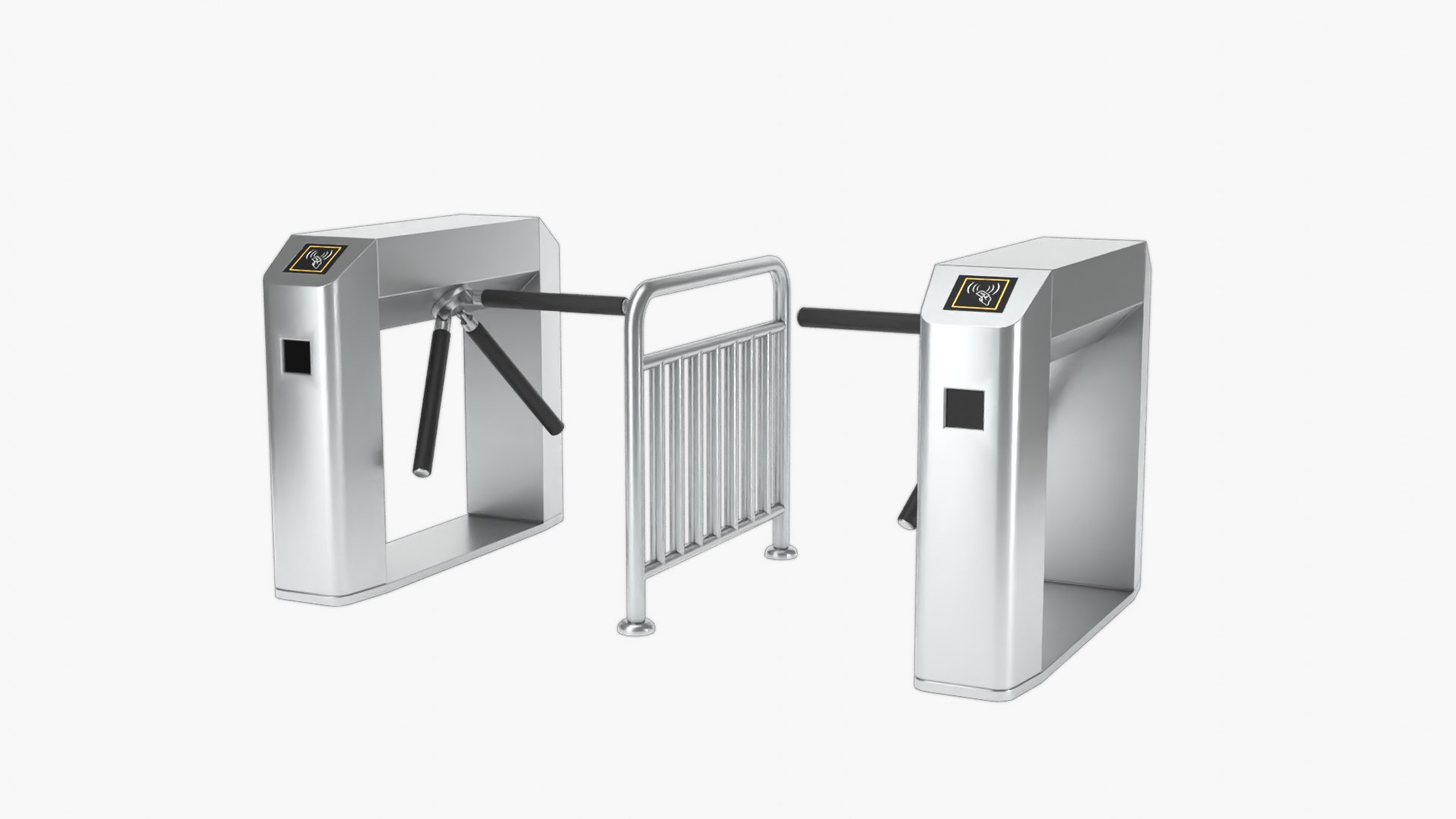 3D Tripod Turnstile Gate - TurboSquid 2191807