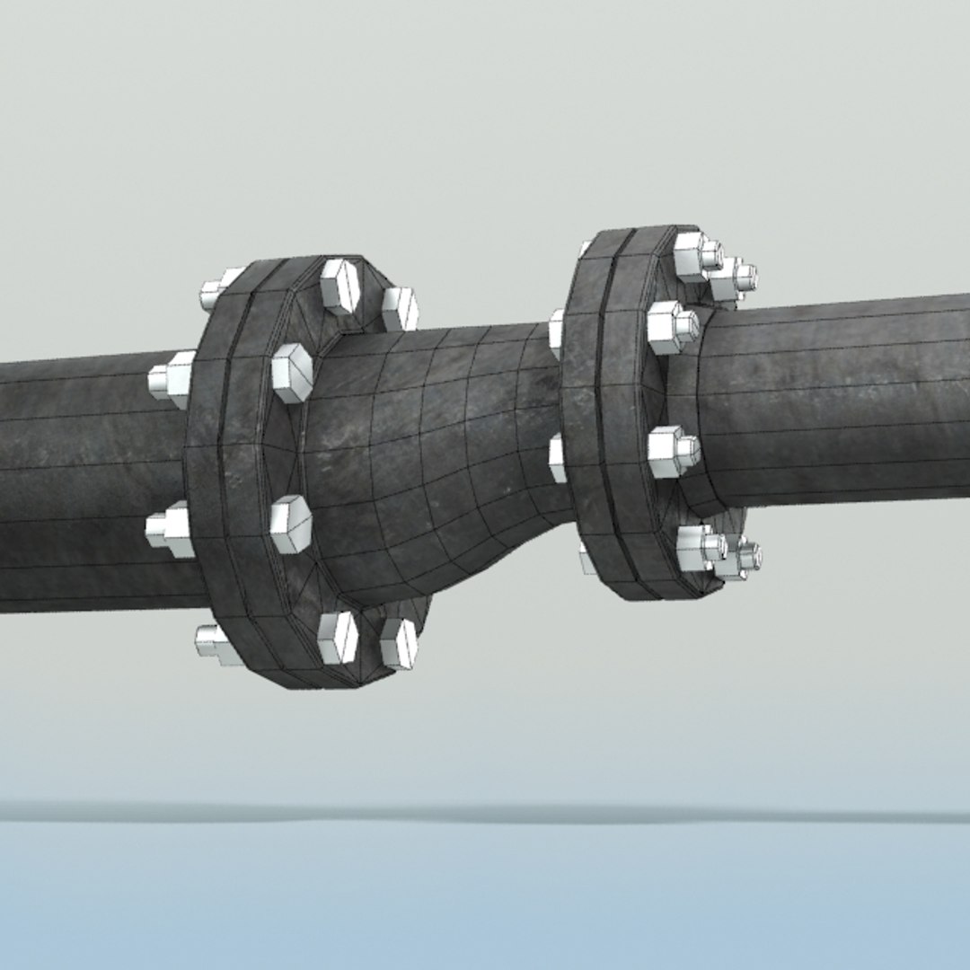 4in eccentric reducer piping 3d model