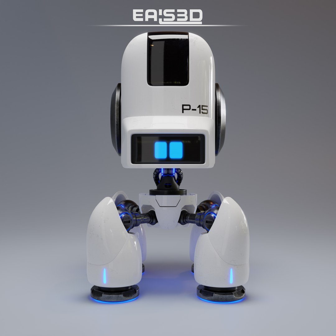 Cute Robot Spider White model - TurboSquid 2149285