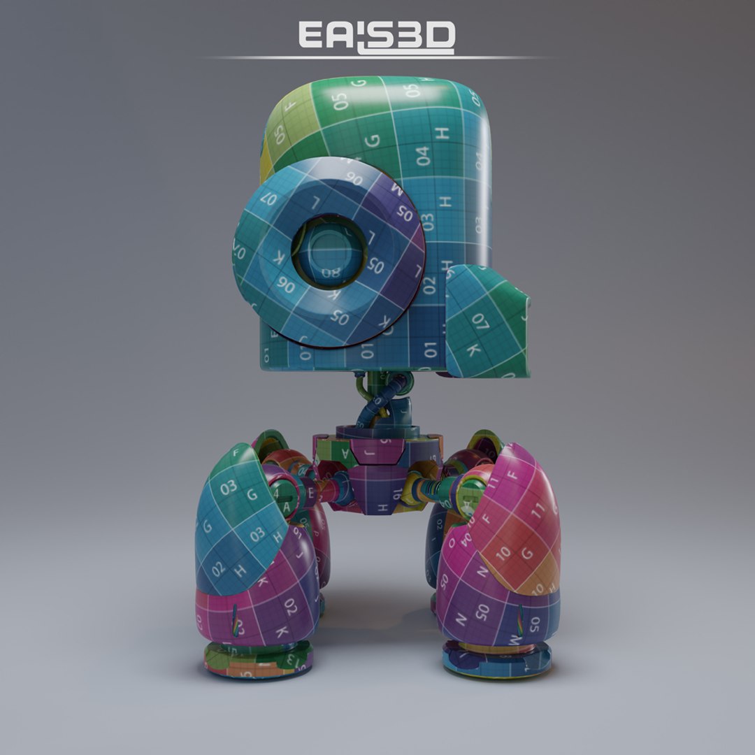 Cute Robot Spider White model - TurboSquid 2149285