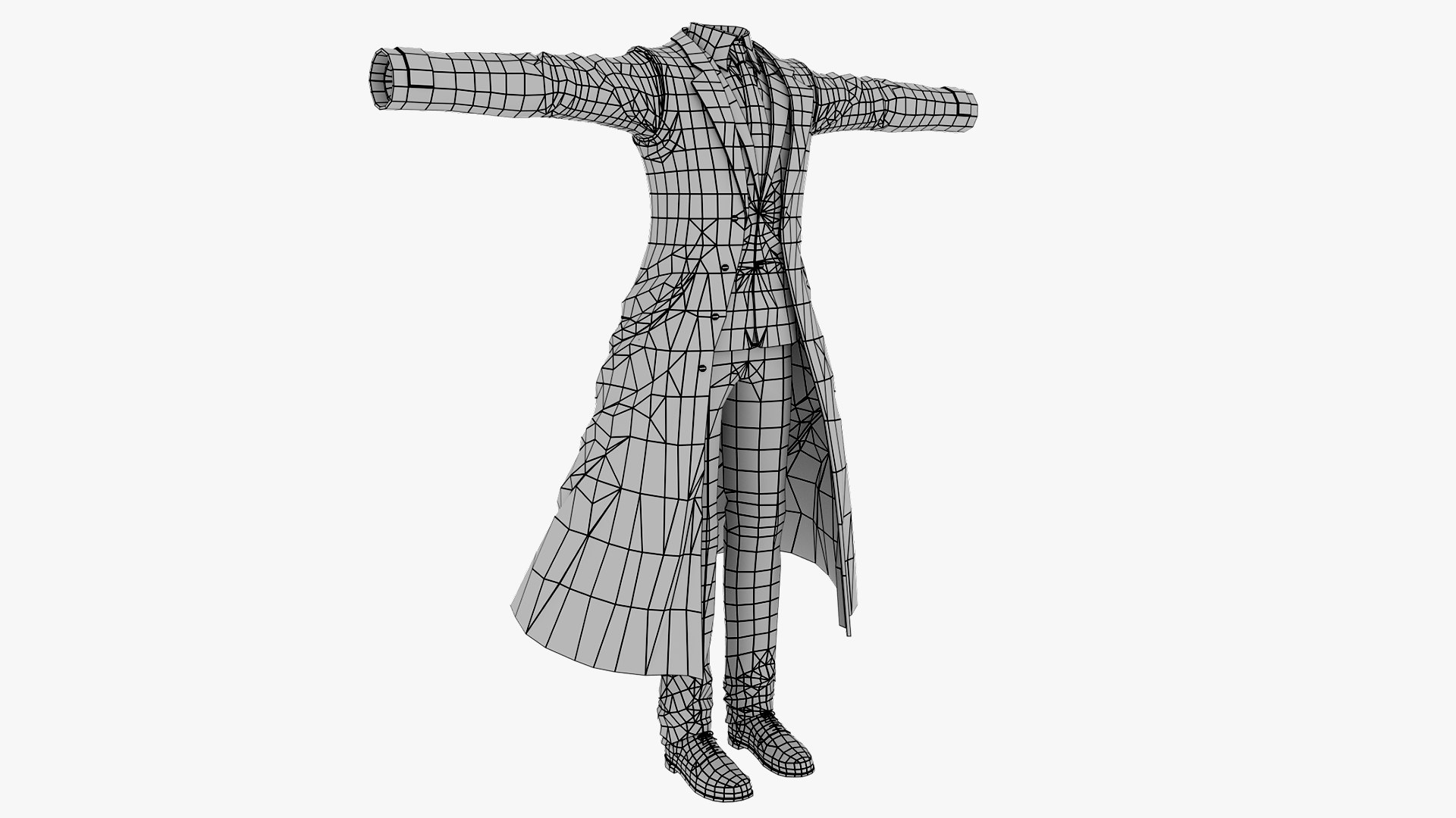 Long Suit Base Mesh 3D Model - TurboSquid 2153298