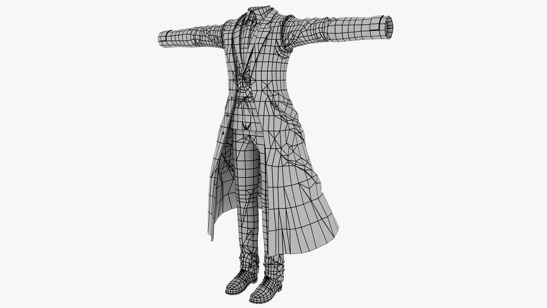 Long Suit Base Mesh 3D Model - TurboSquid 2153298
