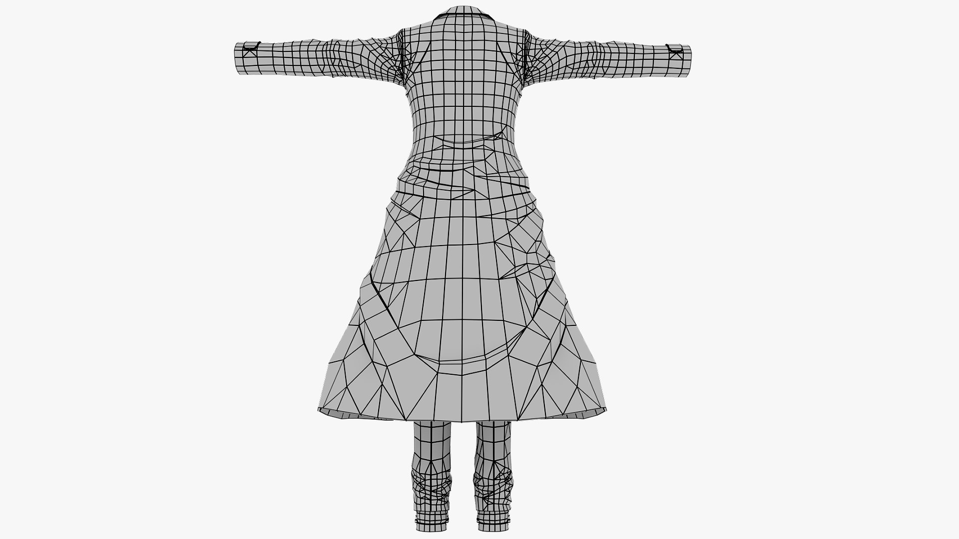 Long Suit Base Mesh 3D Model - TurboSquid 2153298