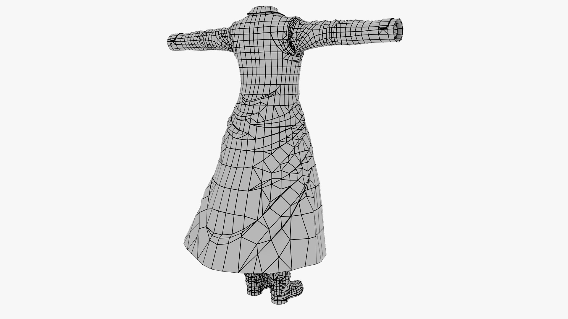 Long Suit Base Mesh 3D Model - TurboSquid 2153298