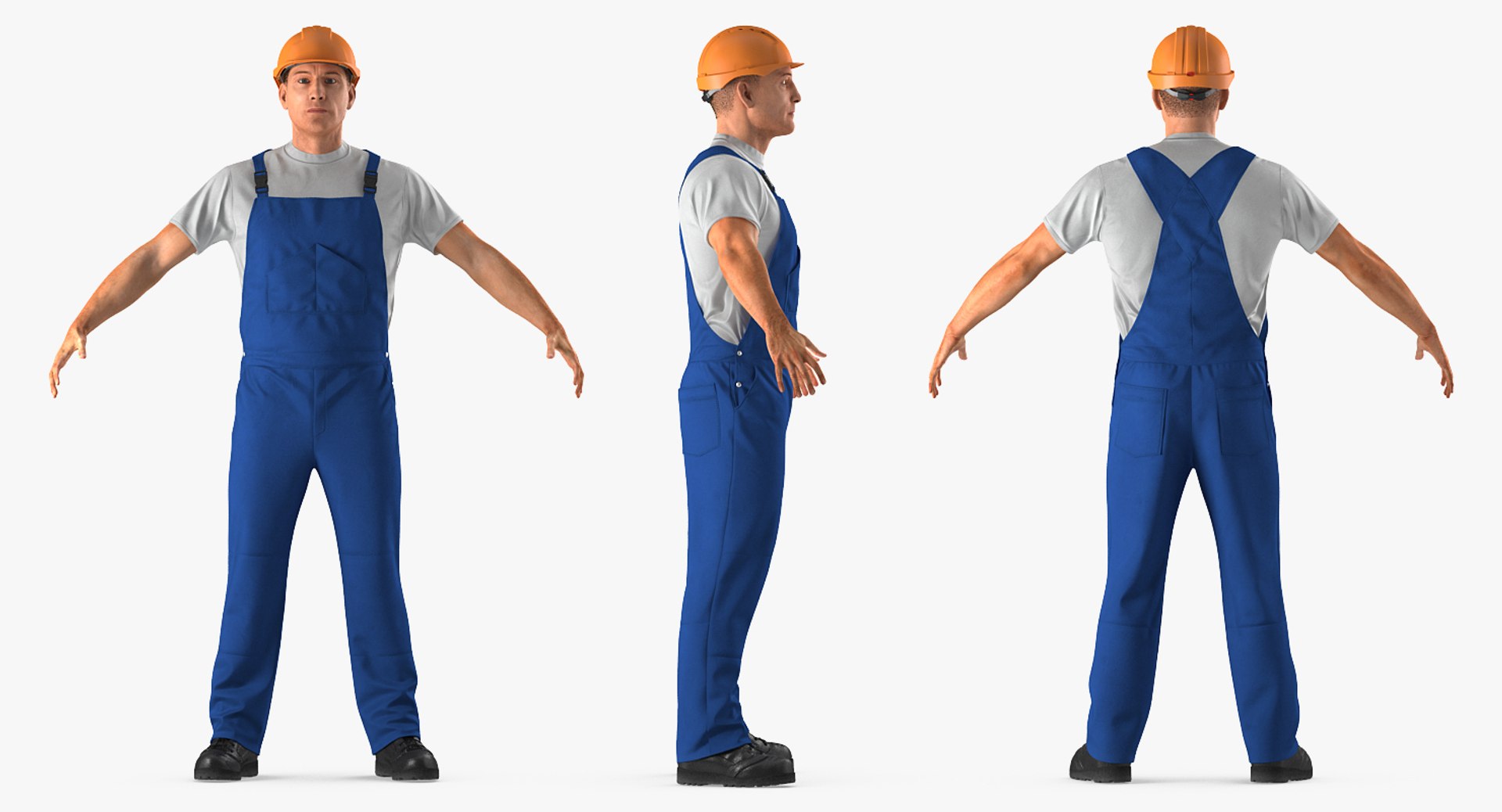 3D Construction Worker Rigged Modeled Model | 1147295 | TurboSquid
