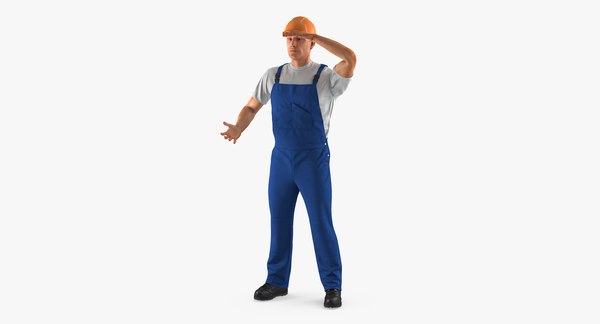 3D construction worker rigged modeled model | 1147295 | TurboSquid